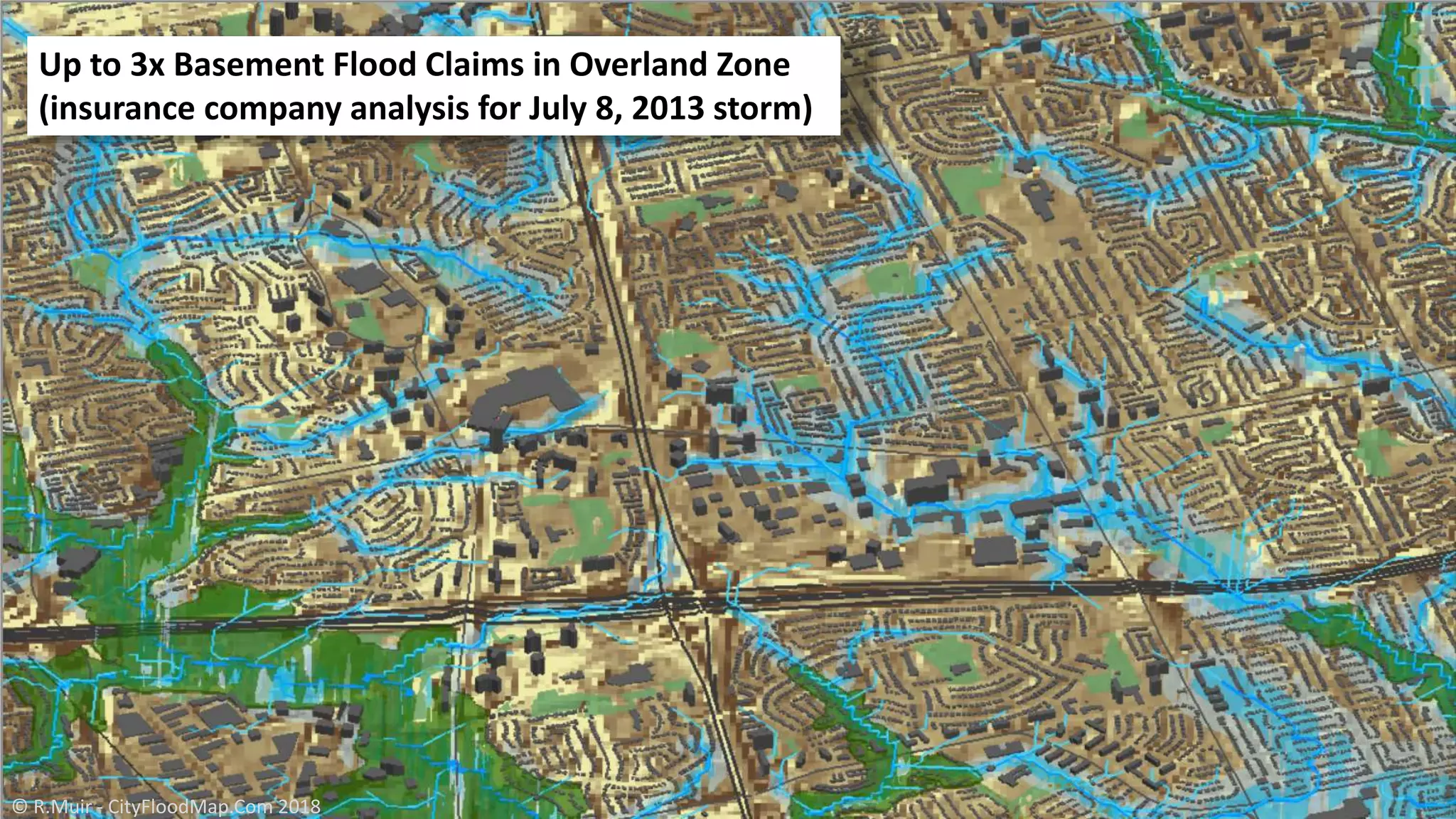 Toronto Overland Flow & Basement Flooding – ArcScene 3D Visualization ...