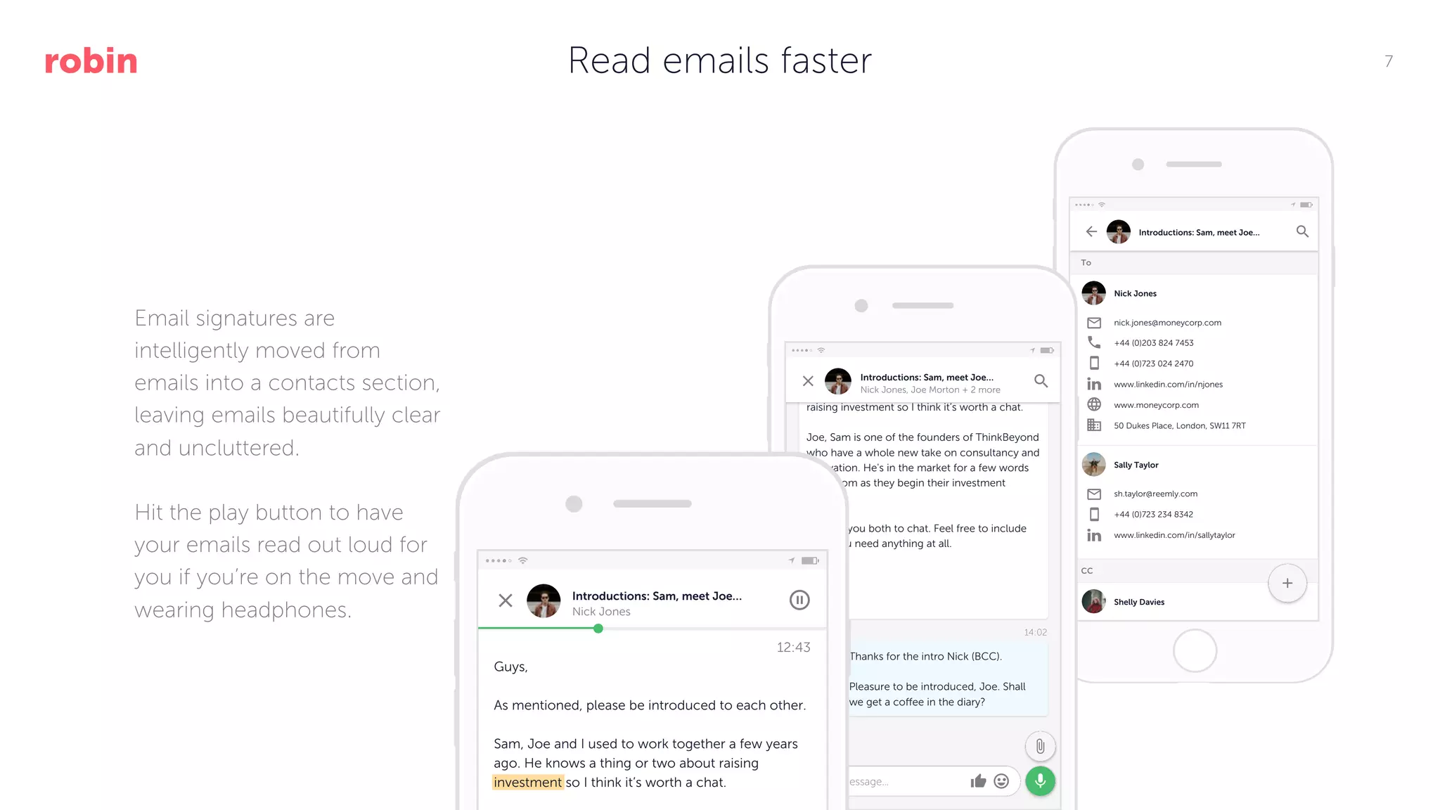 Robin overview deck: Mobile-first email | PPT