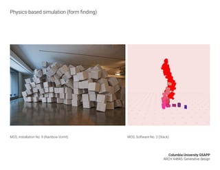 SP18 Generative Design - Week 5 - Introduction to simulation | PDF | 3-D Graphics | Computer ...