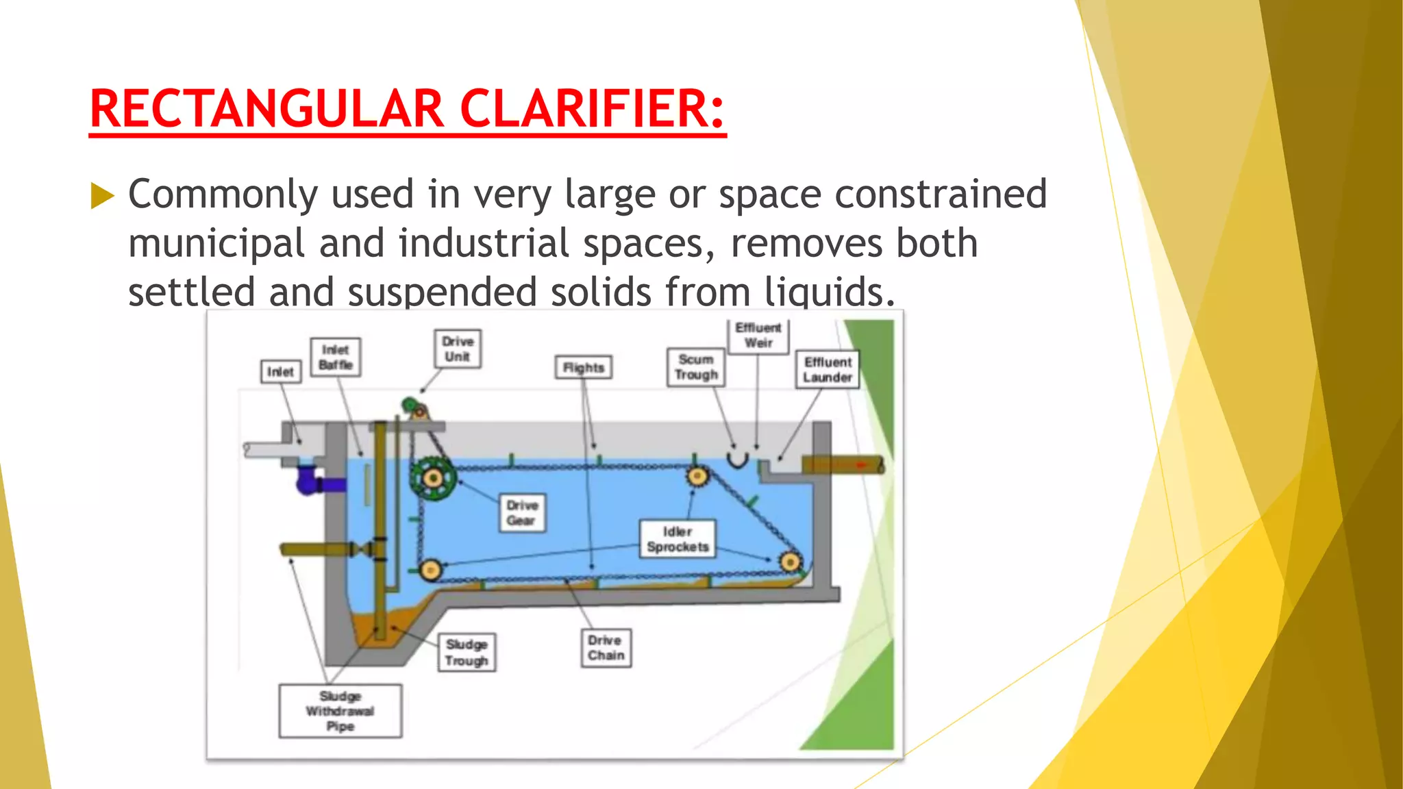 CLARIFIERS and its types, working of clarifier | PPTX