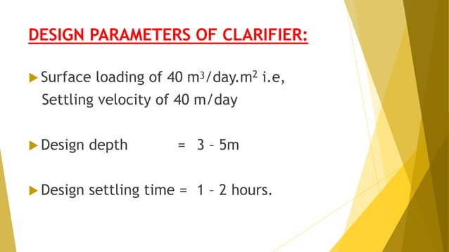 CLARIFIERS and its types, working of clarifier | PPTX