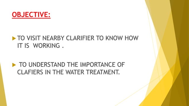 CLARIFIERS and its types, working of clarifier | PPTX