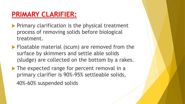 CLARIFIERS and its types, working of clarifier | PPTX