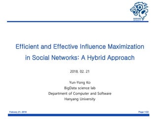 Efficient and Effective Influence Maximization in Social Networks ...