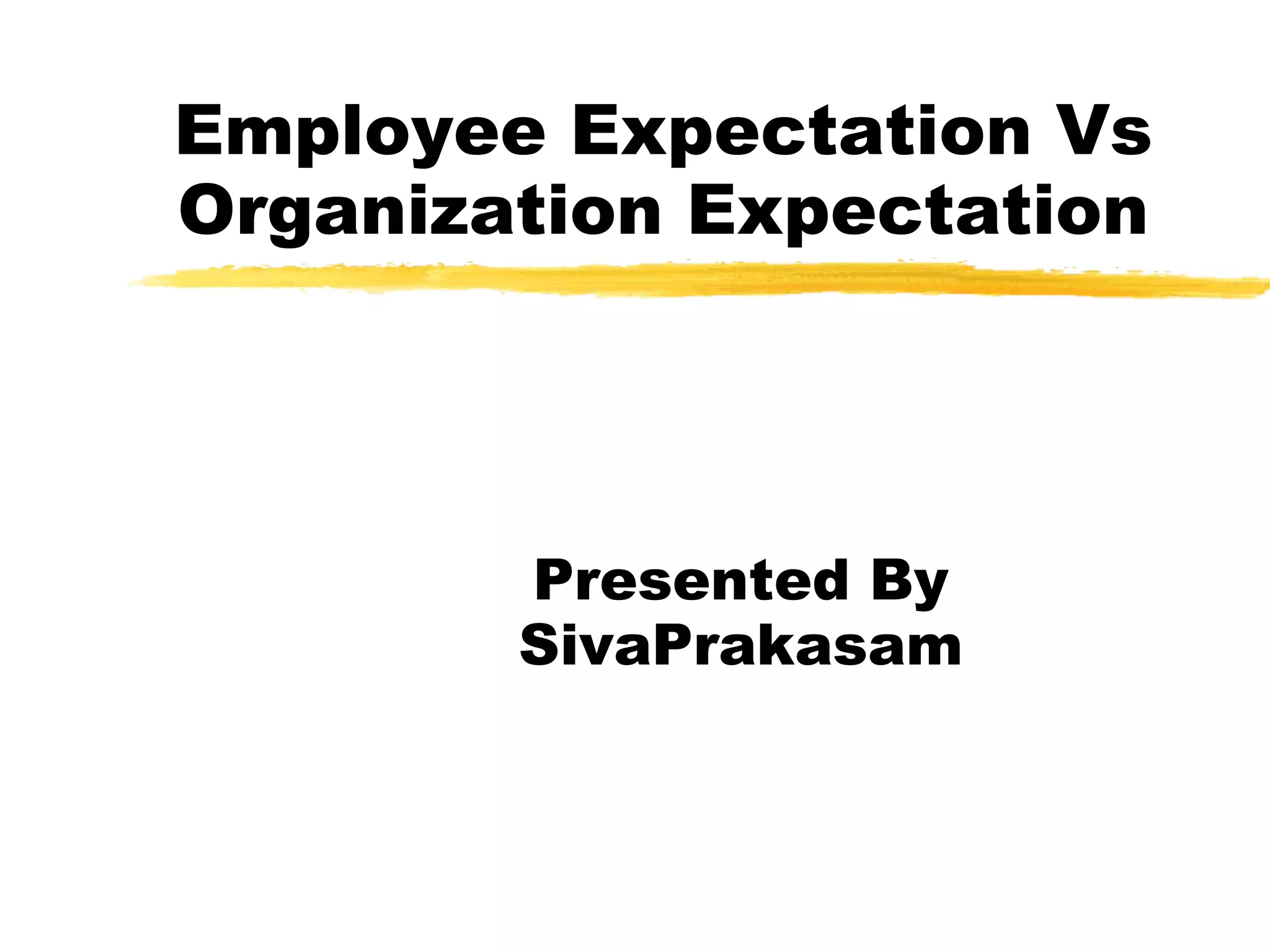 EmployeeExpectation | PPT