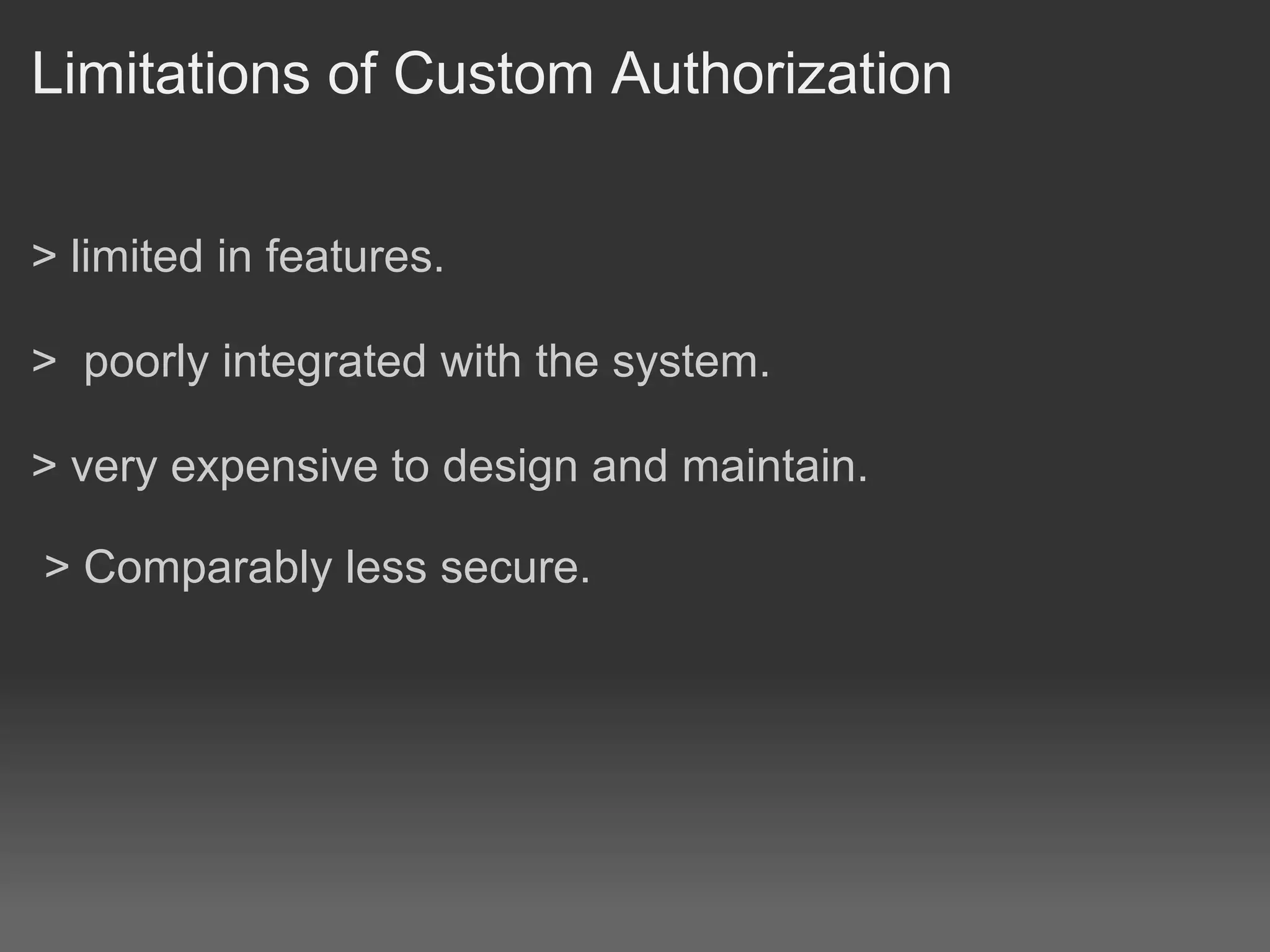 Developing Applications Using Windows Authorization Manager | PPT