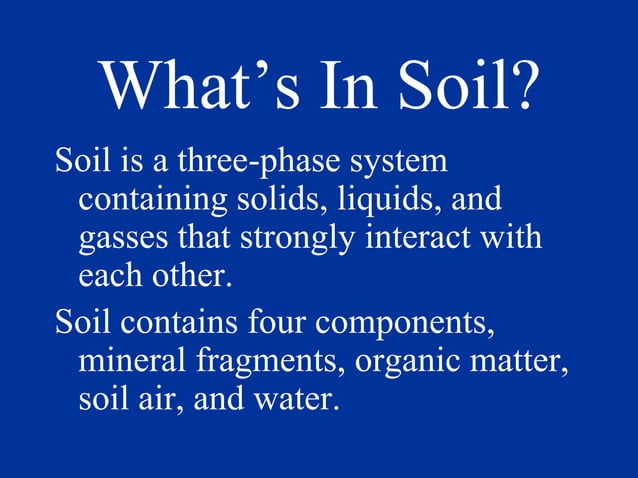 SOIL SCIENCE PDF PPT | PDF | Gardening | Home & Garden