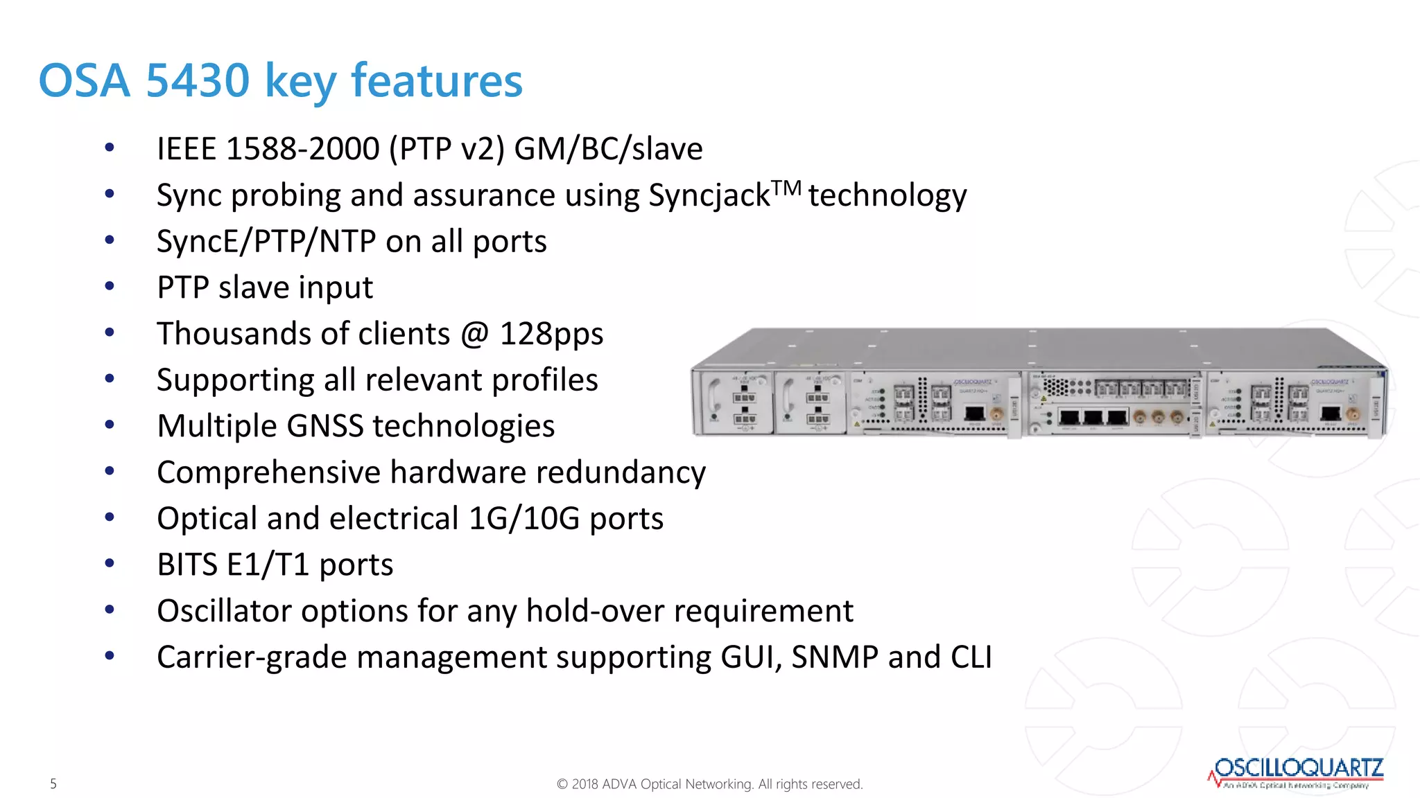Introducing the OSA 5430 | PDF