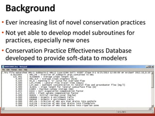 Dr. Doug Smith - Water Quality Trade-offs When Adopting Conservation ...