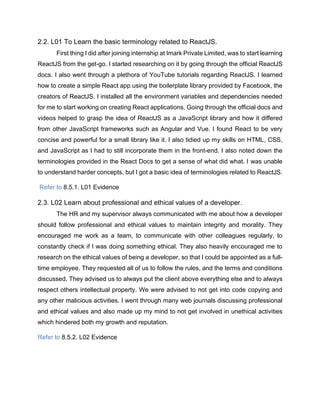 Work related learning | PDF