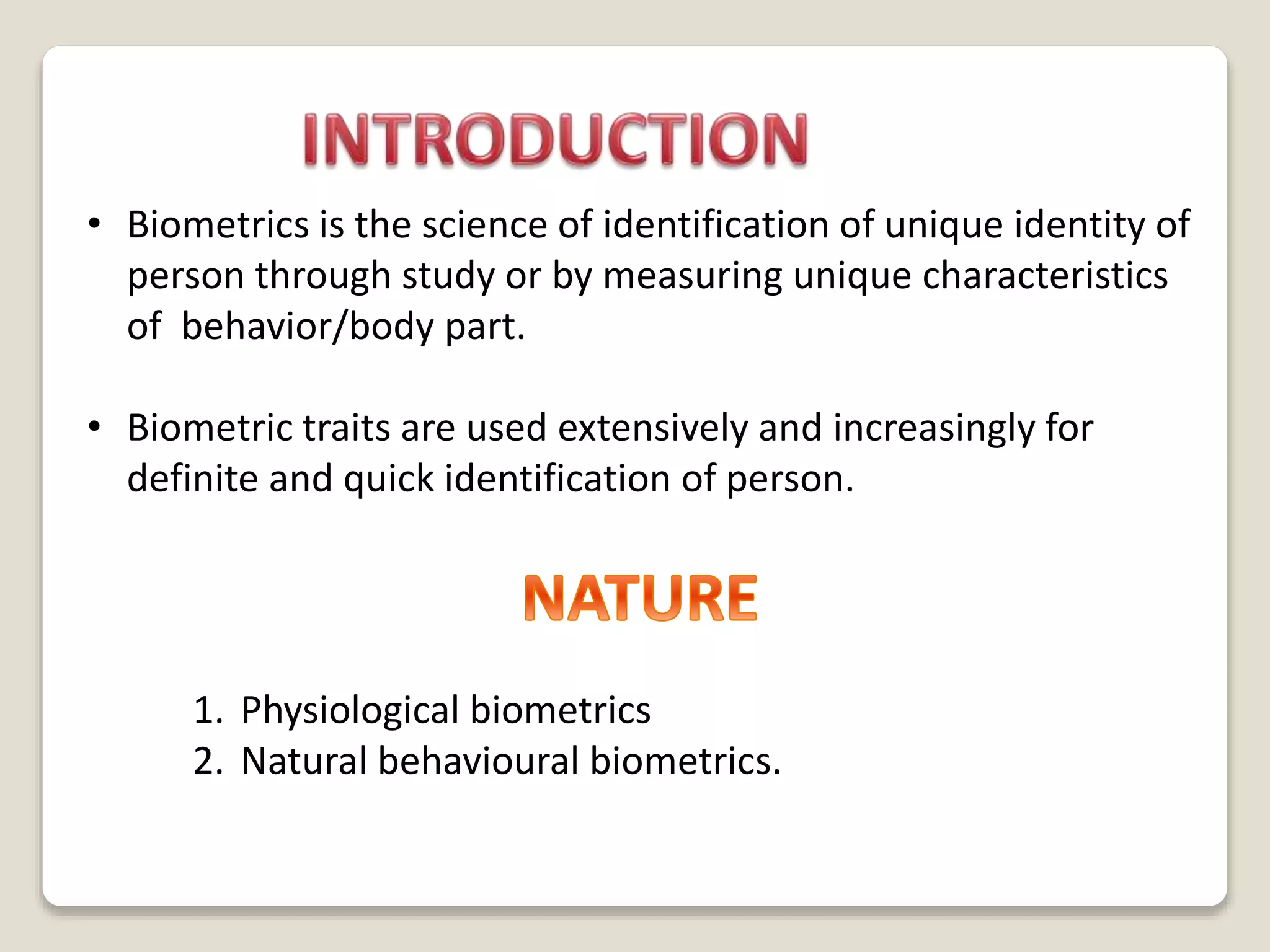 biometrics-ppt. | PPTX