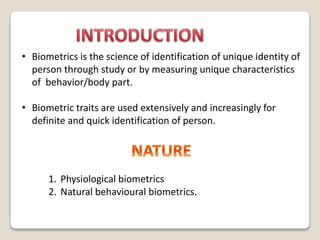 biometrics-ppt. | PPTX | Genetics | Science