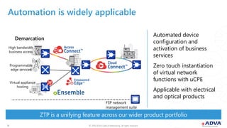 Automated and secure service activation at the network edge with zero touch provisioning | PPT