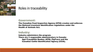 Ms. Anne Brunet-Burgess - Overview of the Canadian Traceability ...