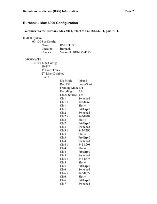 Disney Max 6000 Configurations | PDF