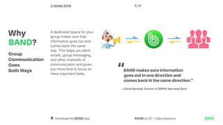 BAND App - Group Communication App for Leaders | PDF