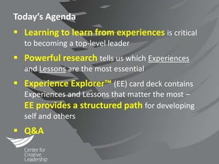 Experience Explorer Introduction by Anand Chandrasekar and Meena Wilson ...