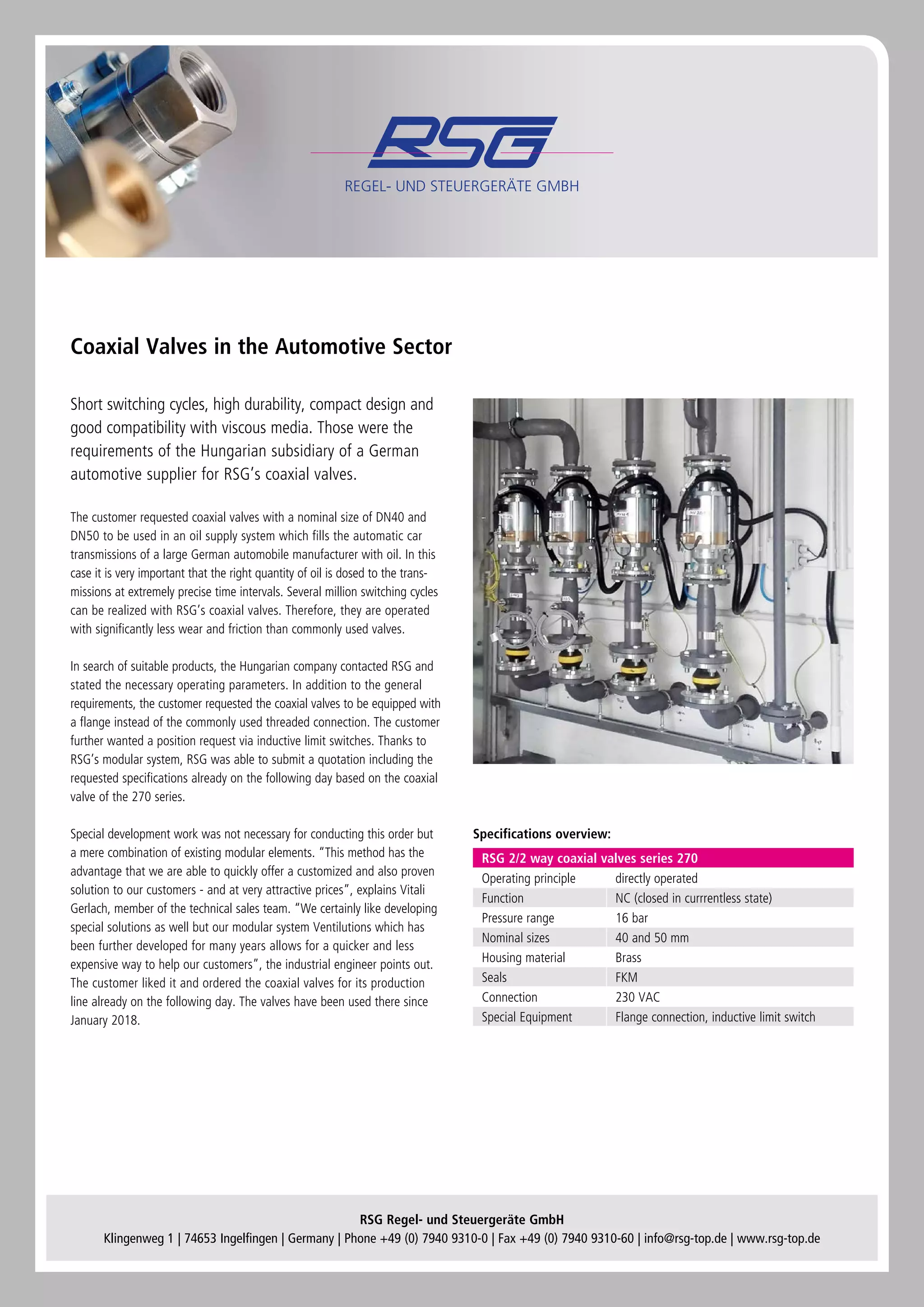 coaxial valves | PDF