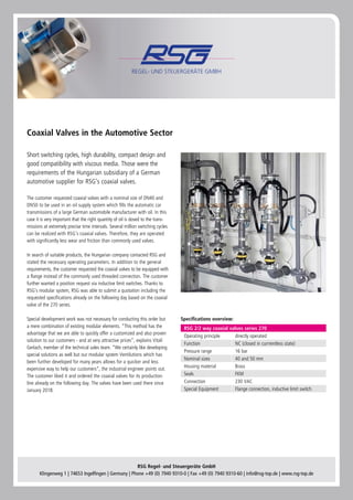 coaxial valves | PDF