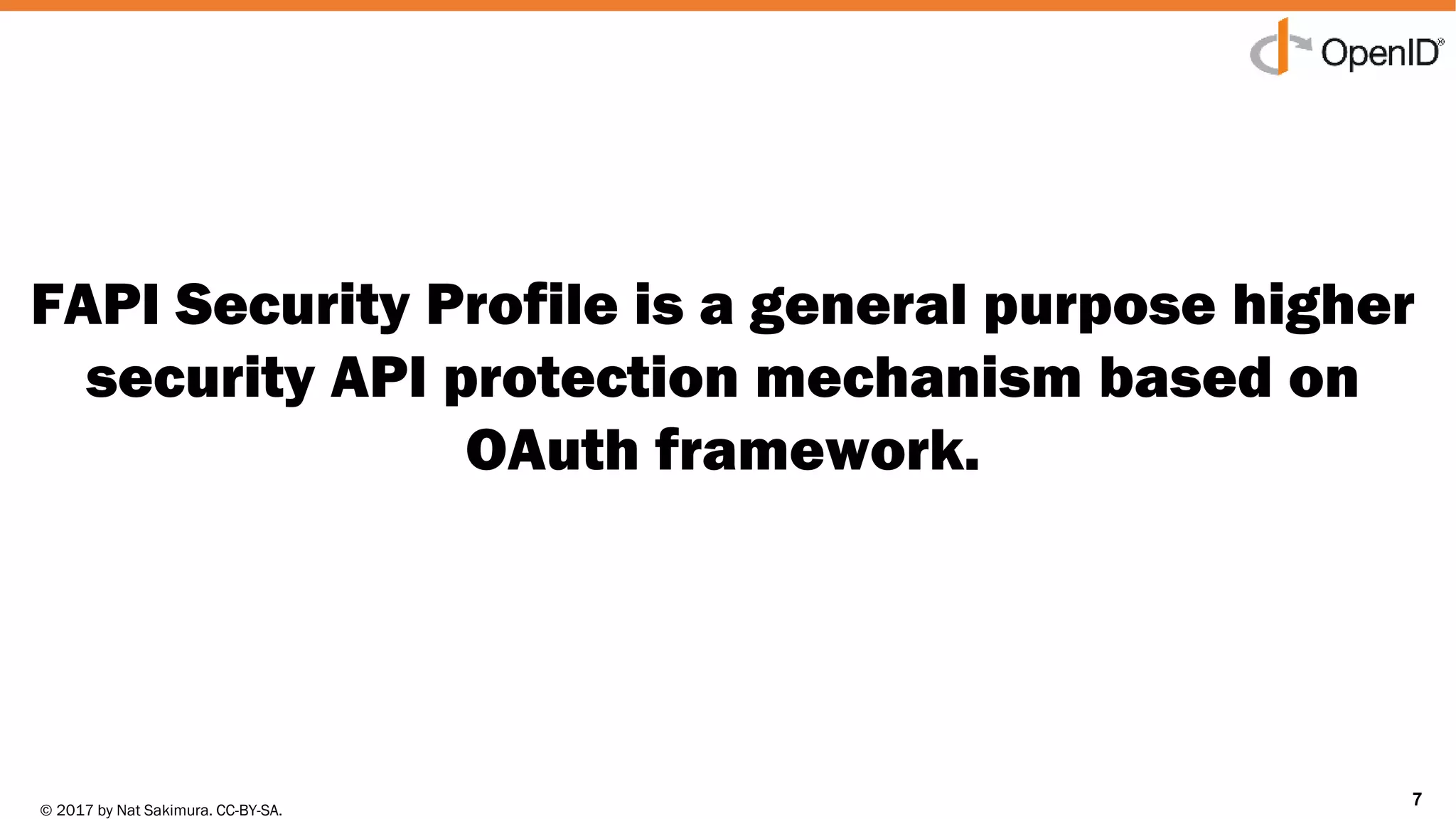 OpenID Foundation Workshop at EIC 2018 - Introduction to the FAPI Rea…