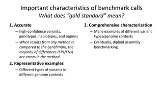 GIAB Integrating multiple technologies to form benchmark SVs 180517 | PPT