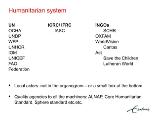 Beyond the traditional humanitarian aid model | PPTX