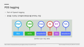 한국어 품사 태깅 | PPT