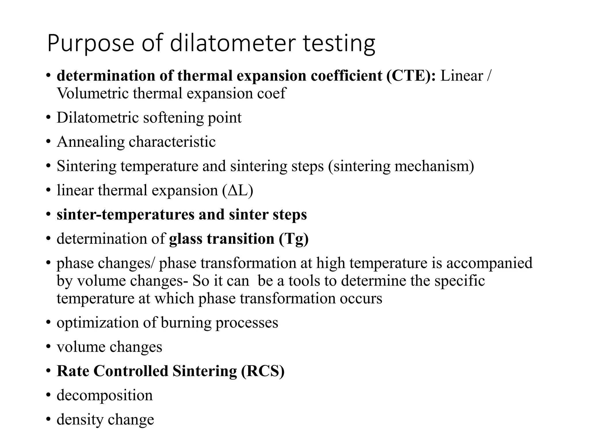 Dilatometer for measurement of materials | PPT