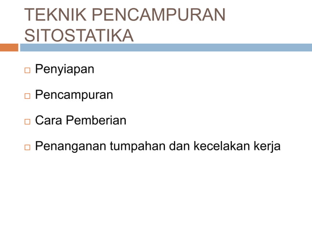 Pengantar sitostatika mata kuliah pengantar sitostatika.ppt