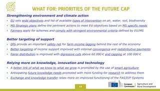 Future of CAP in a Nutshell | PDF | Agriculture | Industries