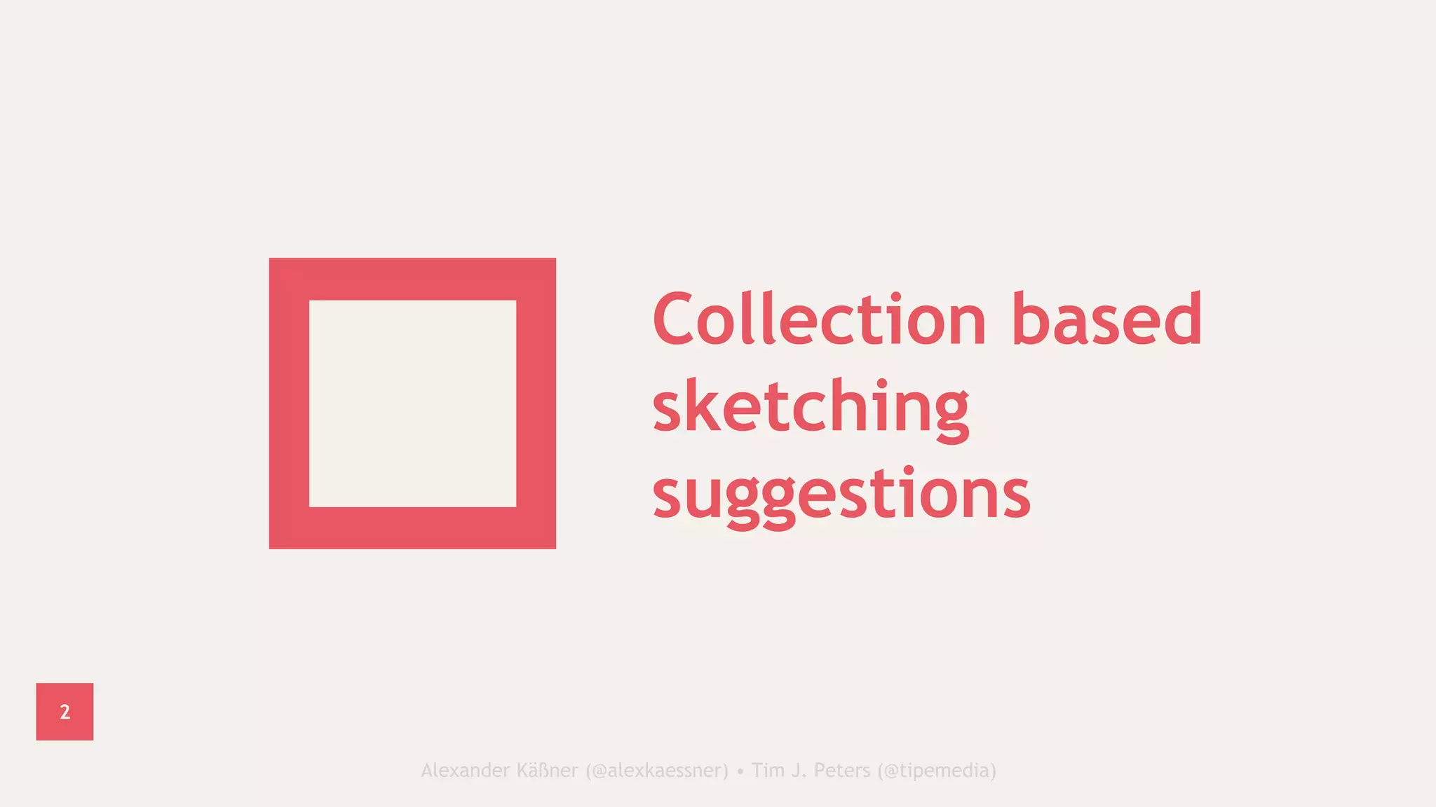 Collection based sketching suggestions | PPT