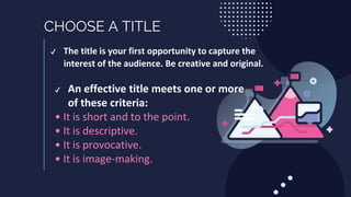 Steps in planning a presentation | PPTX