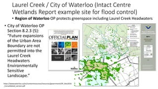 Wetland Flood Reduction - Distribution of Wetland Features and ...