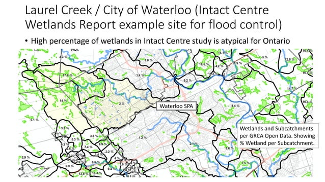 Wetland Flood Reduction - Distribution of Wetland Features and ...