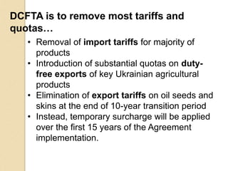 DCFTA Ukraine – EU: Lessons learned | PPTX