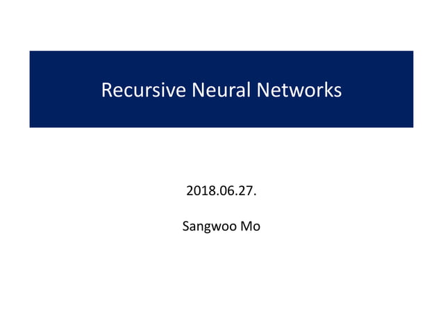 Recursive Neural Networks Pdf Programming Languages Computing