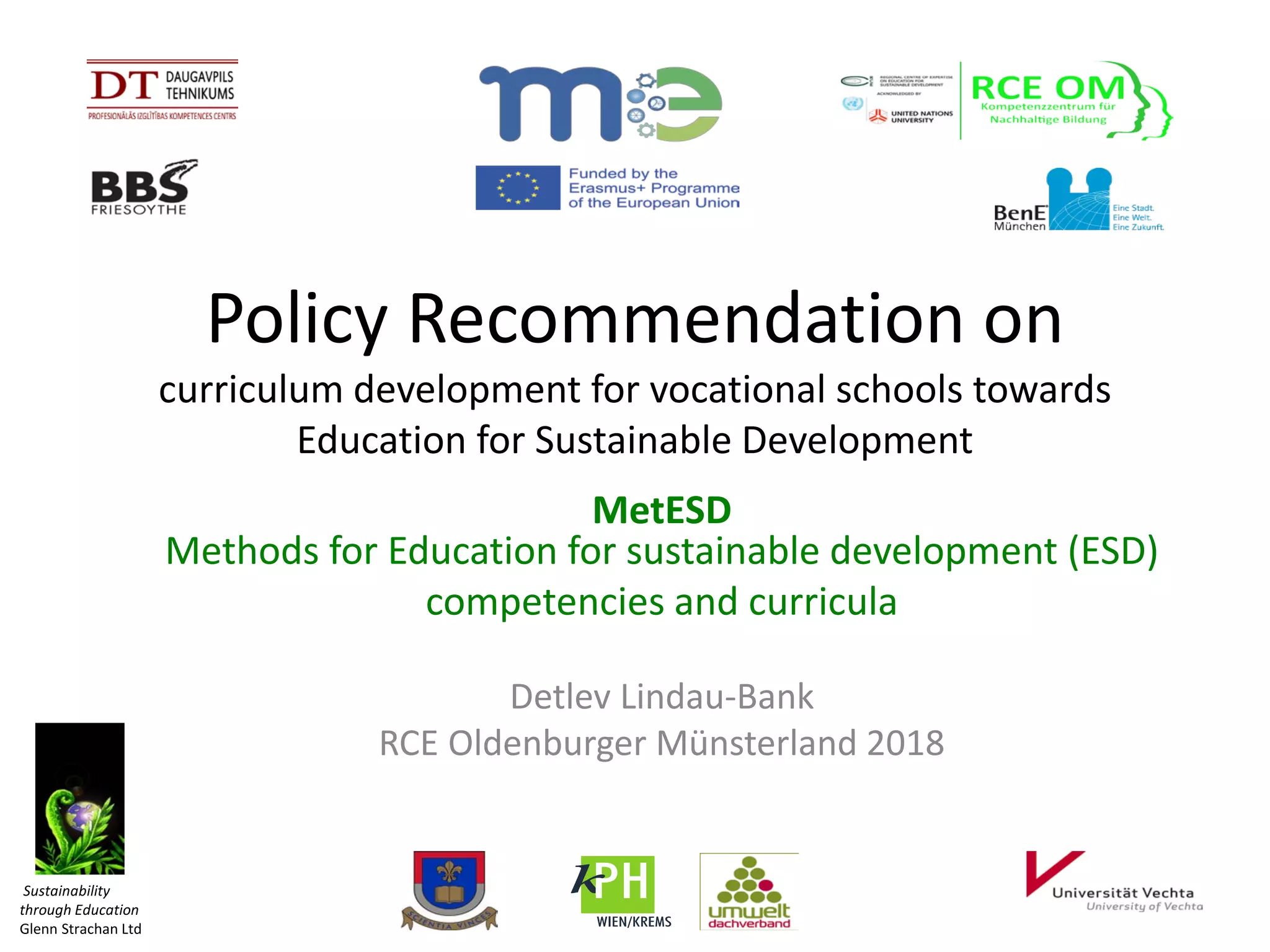 Policy Recommendation on Curriculum Development for Vocational Schools ...