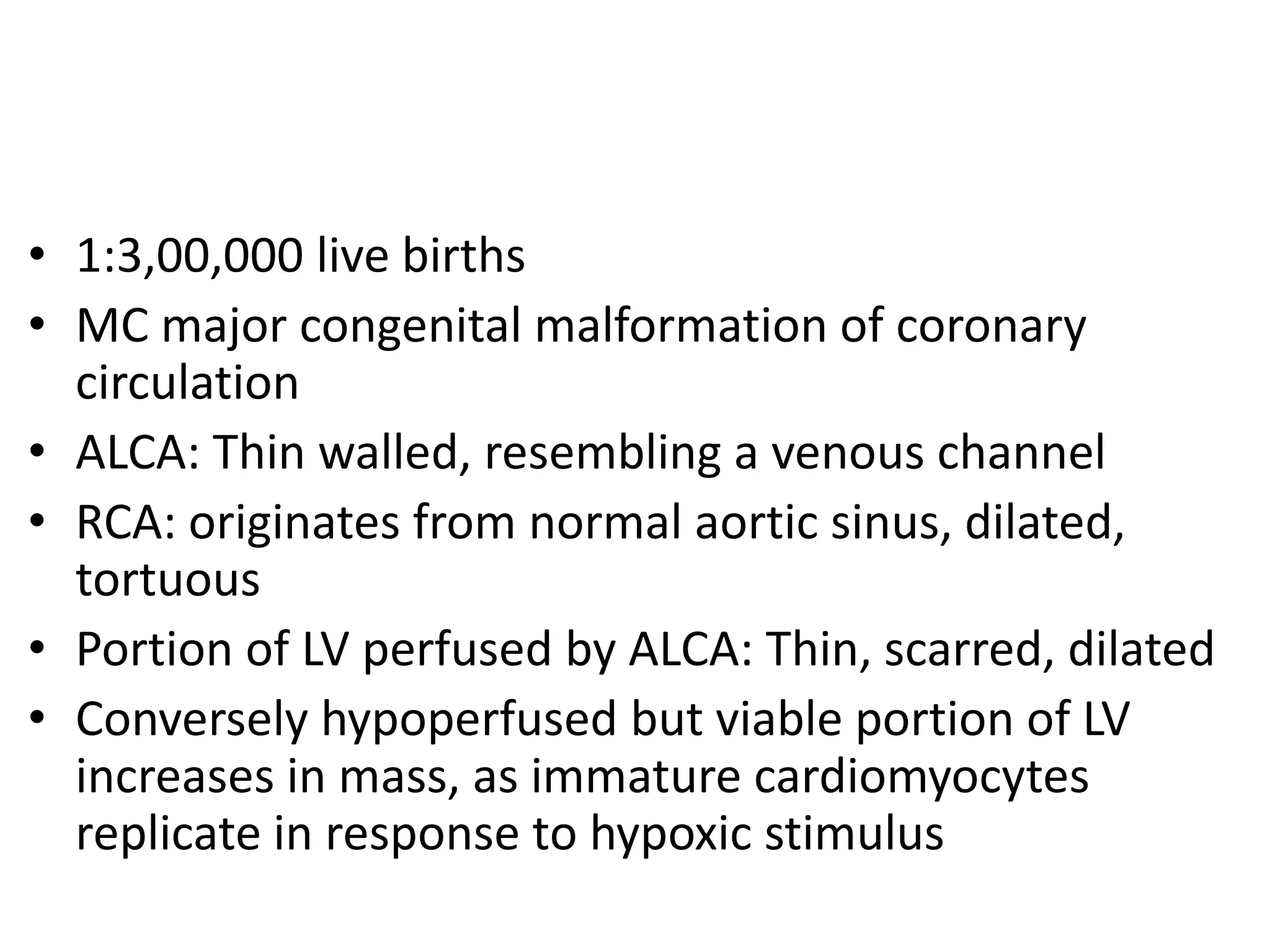 CONGENITAL CORONARY ANOMALIES AND VARIANTS, ALCAPA | PPTX | Heart and ...