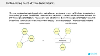 Using Kafka on Event-driven Microservices Architectures - Apache Kafka Meetup | PPT