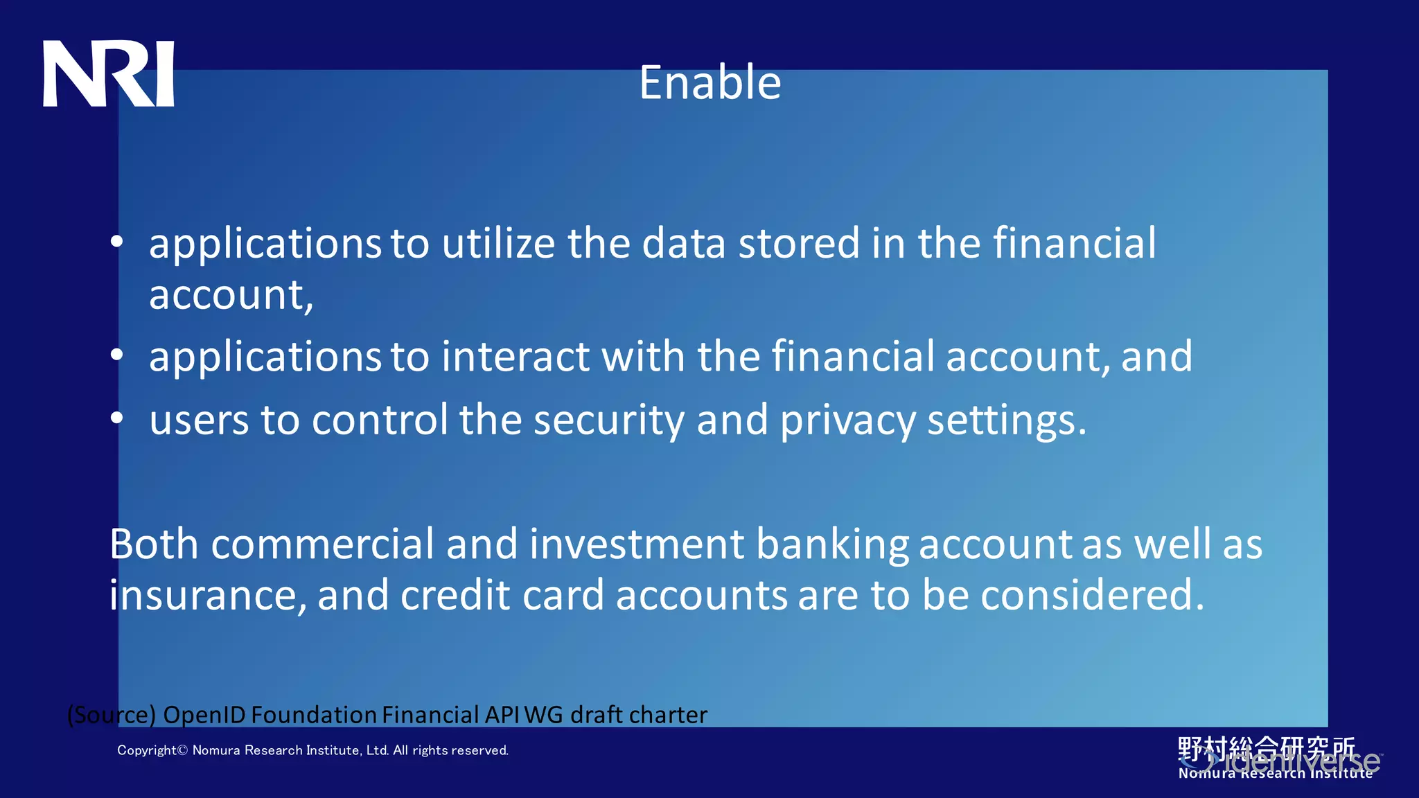 Issues towards Open Banking ecosystem and how OpenID Foundation tackles them with financial ...