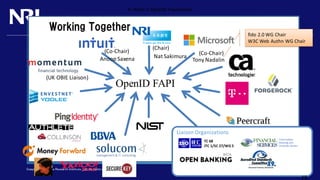 Issues towards Open Banking ecosystem and how OpenID Foundation tackles them with financial ...