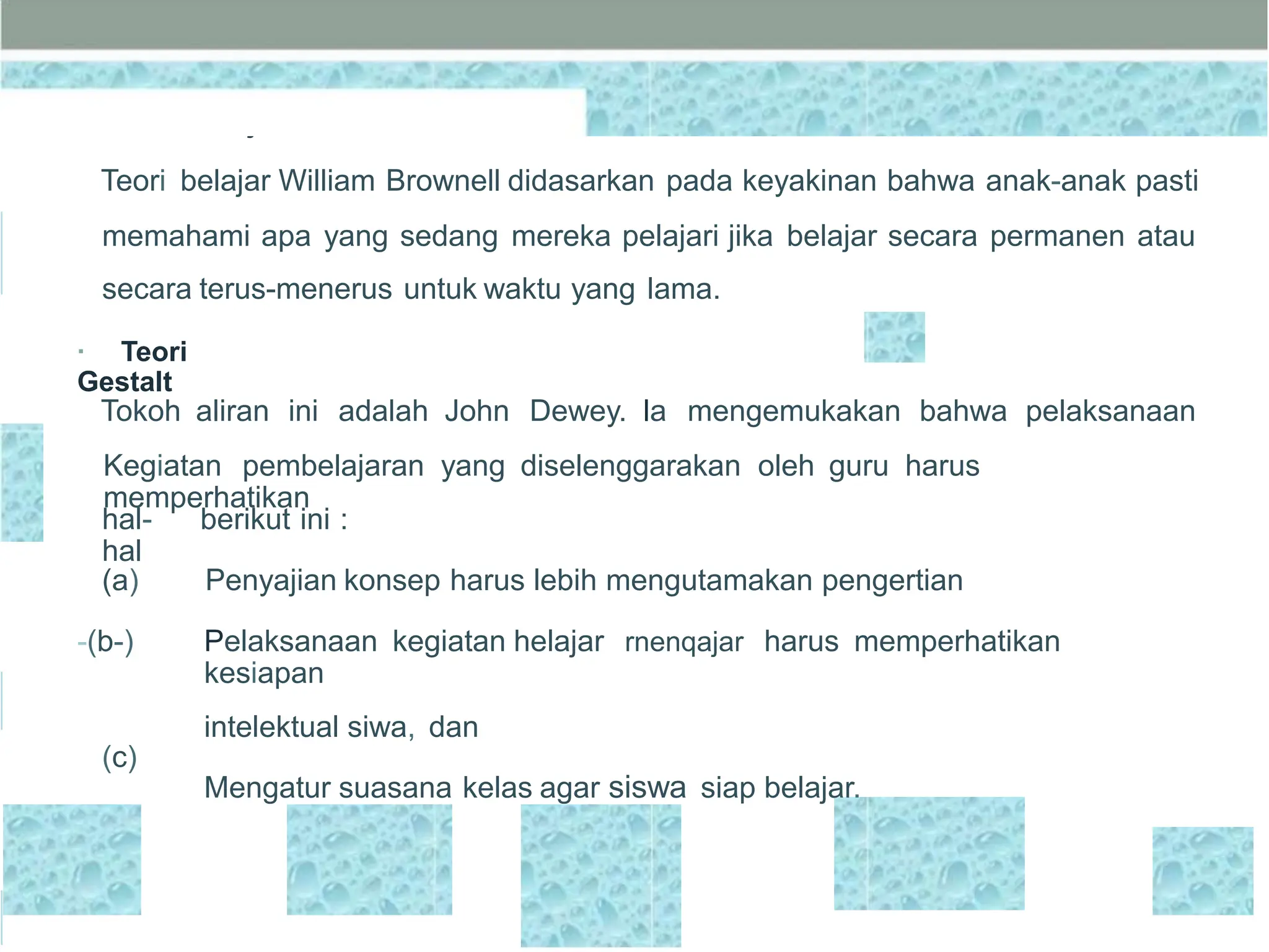 Teori Belajar Matematika di Sekolah Dasar | PPT Teori Belajar Matematika di Sekolah Dasar | PPT
