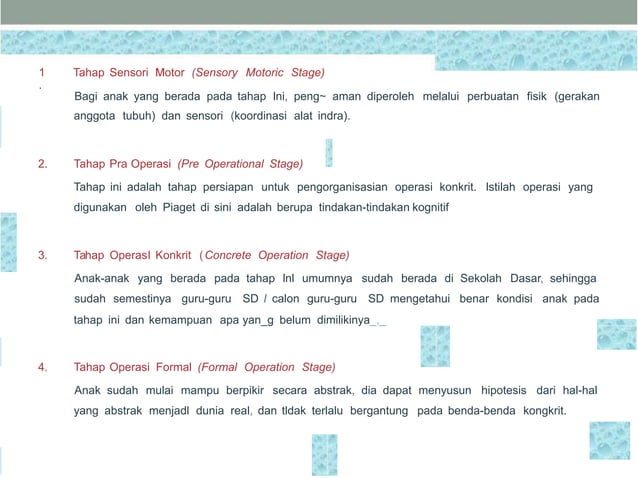 Teori Belajar Matematika di Sekolah Dasar | PPT Teori Belajar Matematika di Sekolah Dasar | PPT