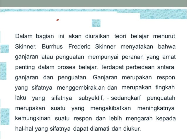Teori Belajar Matematika di Sekolah Dasar | PPT Teori Belajar Matematika di Sekolah Dasar | PPT