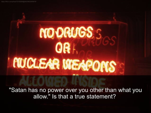 Satan and Demons: Are They Really Powerless? | PPTX | Christianity ...