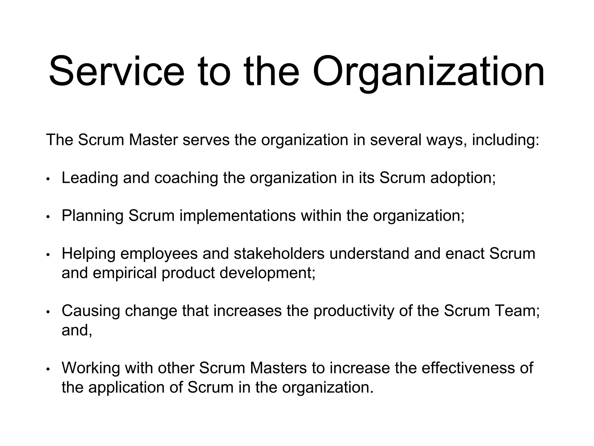 Full-Time Dedicated ScrumMaster | PPT