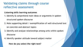 Text Inspector for materials and assessment development: How do your ...