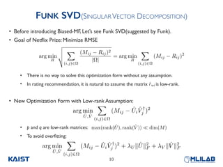 Why biased matrix factorization works well? | PPT