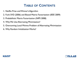 Why biased matrix factorization works well? | PPT