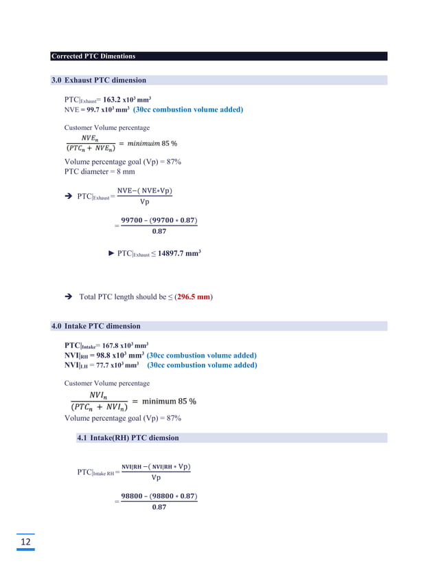 Engine Cavity measurement | PDF